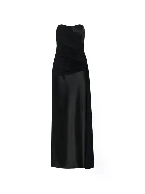 NICHOLAS Milena Draped Maxi Dress - Black