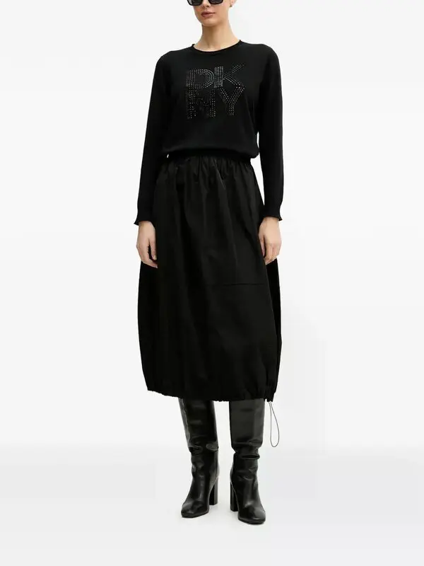 Joseph Ribkoff Drawstring Hem Midi Skirt