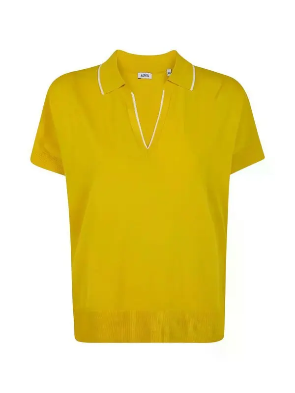 Aspesi Contrast-trim Polo Top