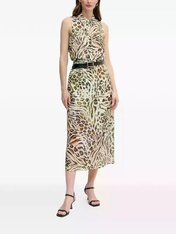 MARC AUREL Animal-print Midi Skirt