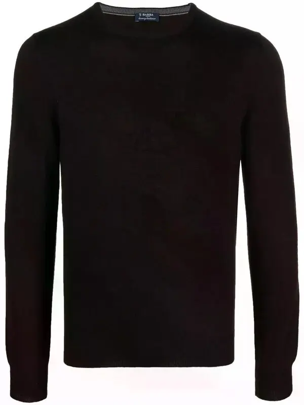 BARBA NAPOLI Crew-neck Knit Jumper - Brown