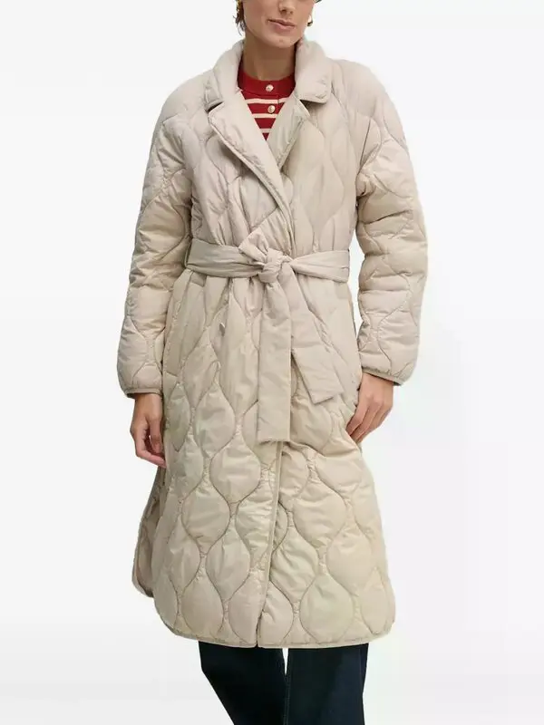 OUI Belted Quilted Coat