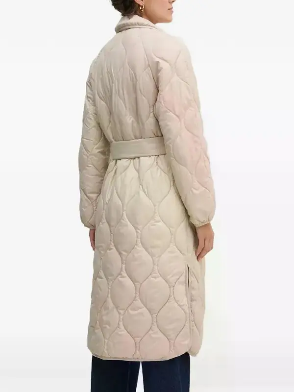 OUI Belted Quilted Coat