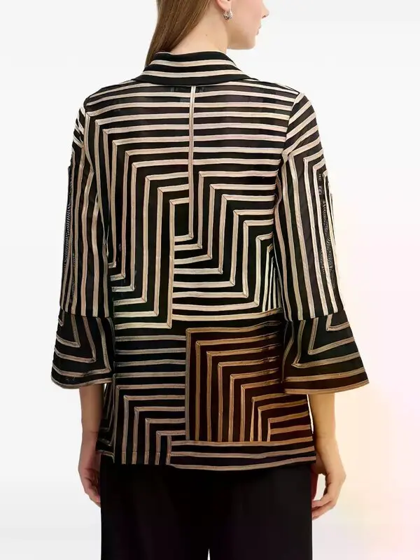 Joseph Ribkoff Geometric Striped Shirt