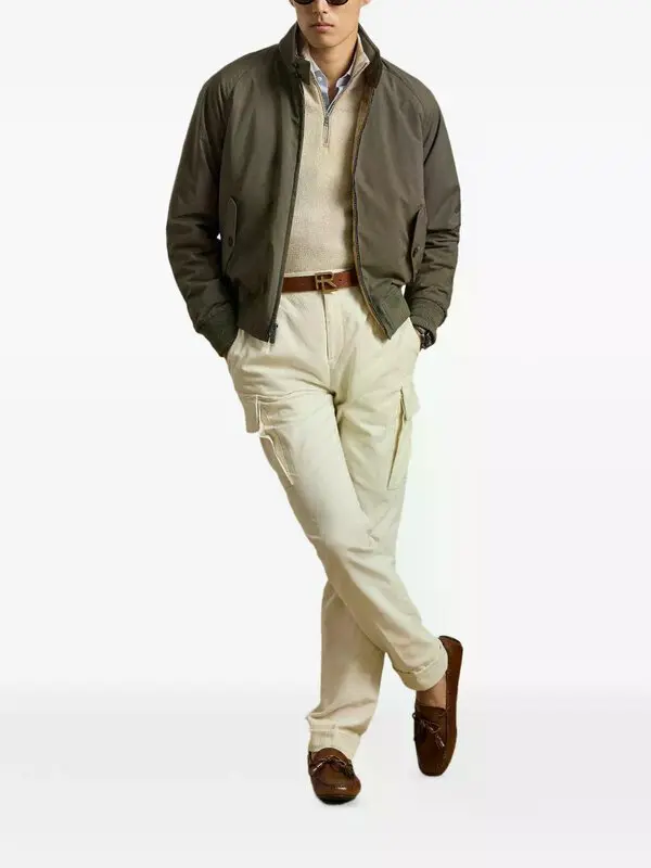 Ralph Lauren Purple Label Elasticated Drawstring Pleated Trousers