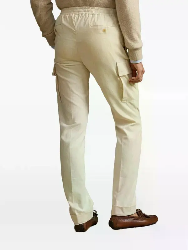 Ralph Lauren Purple Label Elasticated Drawstring Pleated Trousers