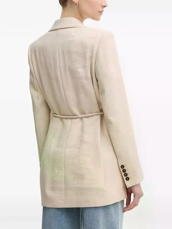 MARC AUREL Belted Button Blazer
