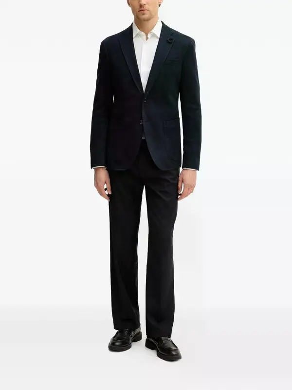 JOOP! Floral-boutonnière Single-breasted Blazer