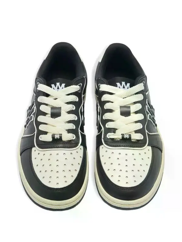 Amiri Newport Leather Sneakers - Black