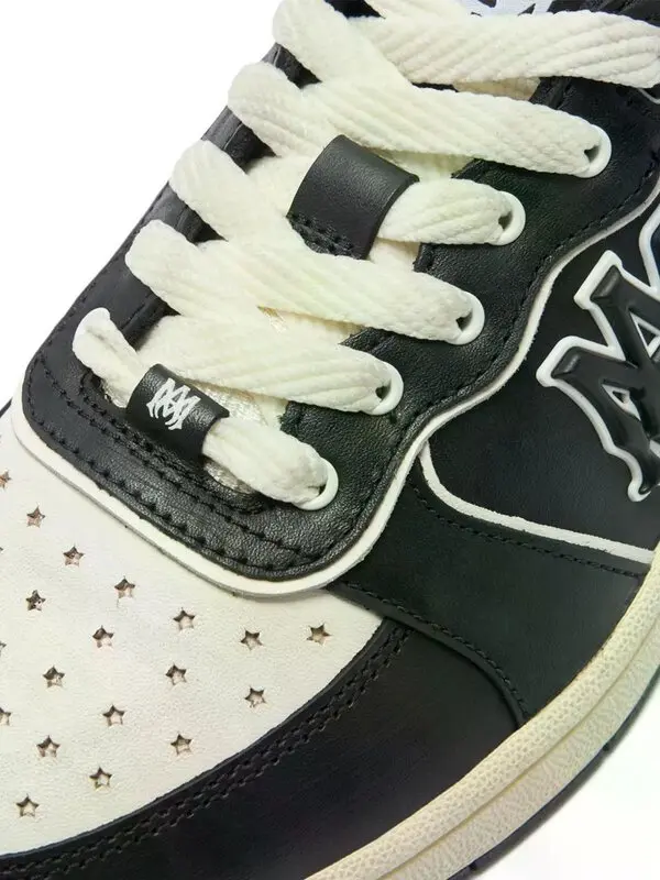 Amiri Newport Leather Sneakers - Black