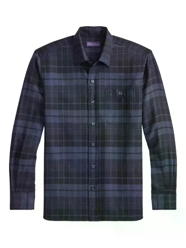 Ralph Lauren Purple Label Plaid Twill Shirt