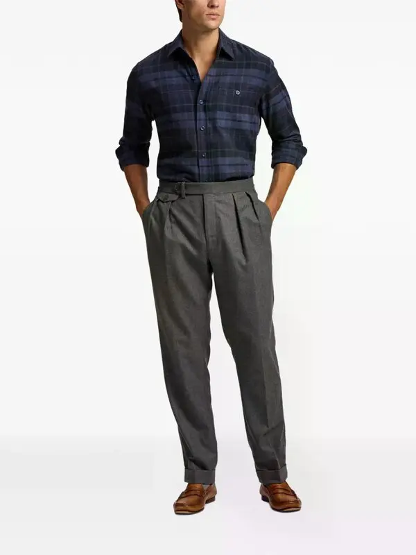 Ralph Lauren Purple Label Plaid Twill Shirt