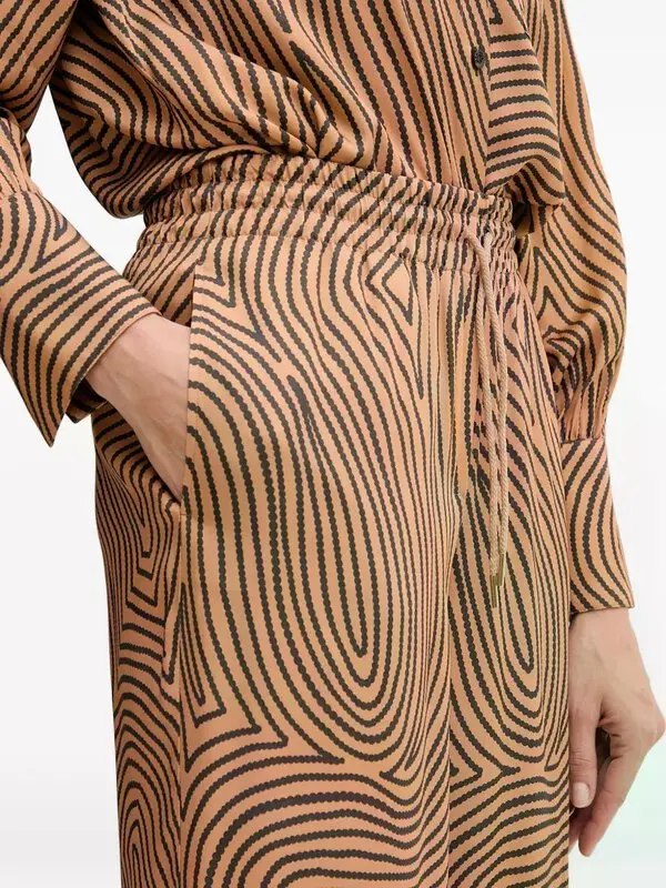 MARC AUREL Patterned Trousers