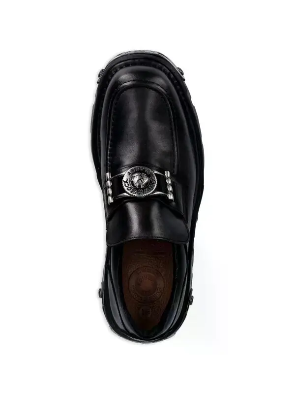 NEW ROCK Embellishment Loafers