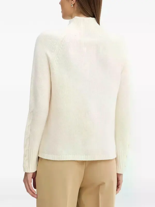 BENETTON Cable-knit Roll-neck Sweater