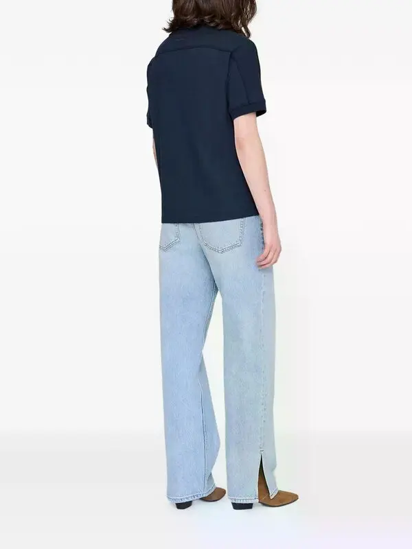 ANINE BING Logo-print T-shirt - Blue