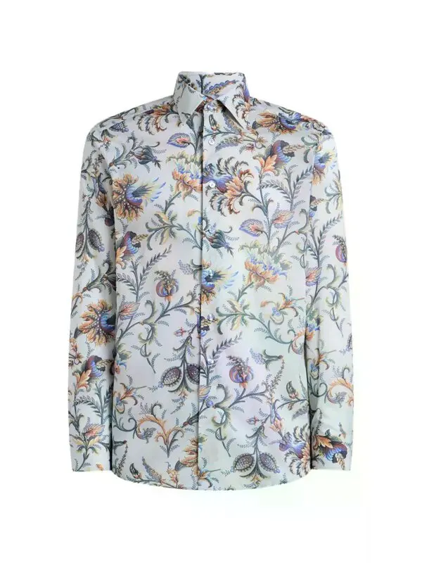 Etro Floral Cotton Muslin Shirt