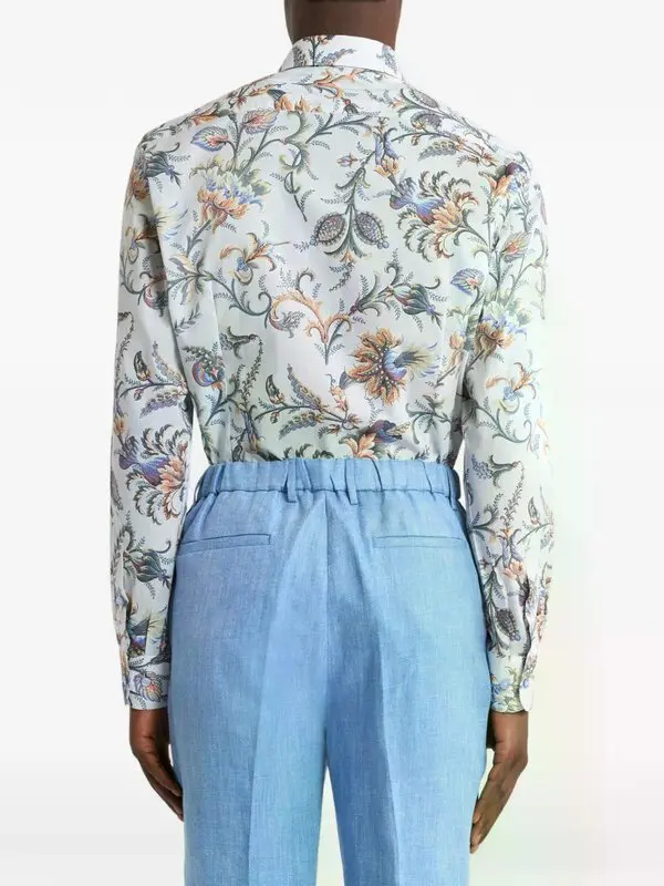 Etro Floral Cotton Muslin Shirt