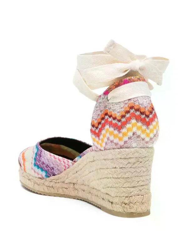 Missoni Chevron-pattern Espadrilles - Orange