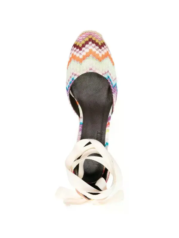 Missoni Chevron-pattern Espadrilles - Orange