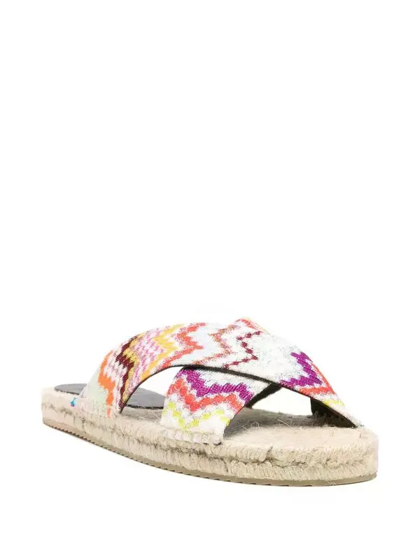 Missoni Criss-cross Espadrilles - White