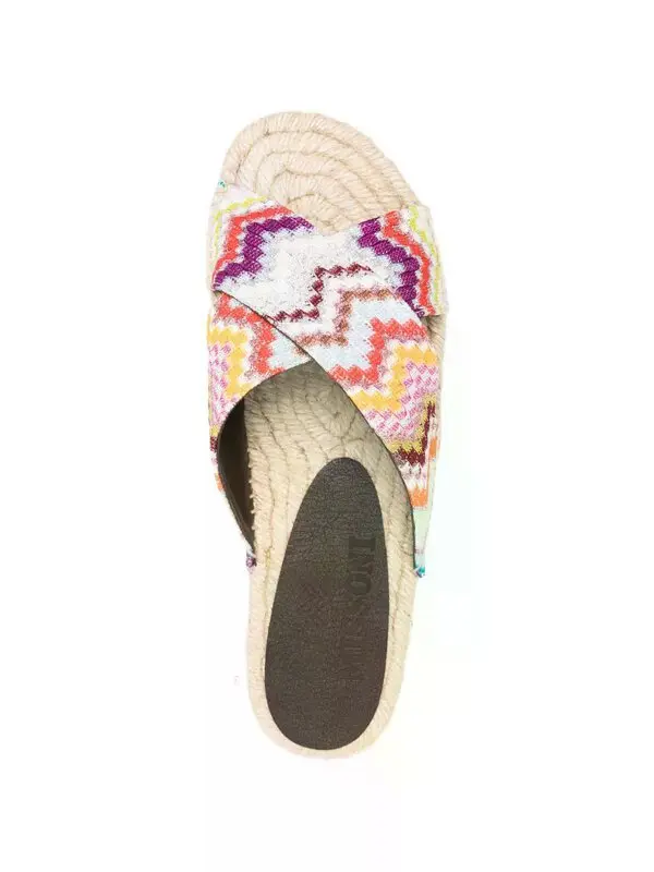 Missoni Criss-cross Espadrilles - White