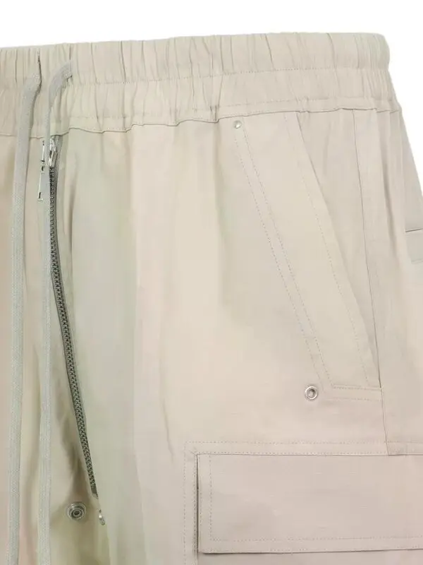Rick Owens Cotton Cargo Shorts - Neutrals