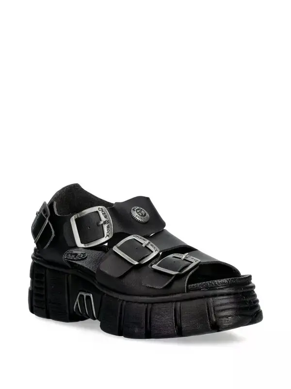 NEW ROCK Buckle-strap Platform Sandals