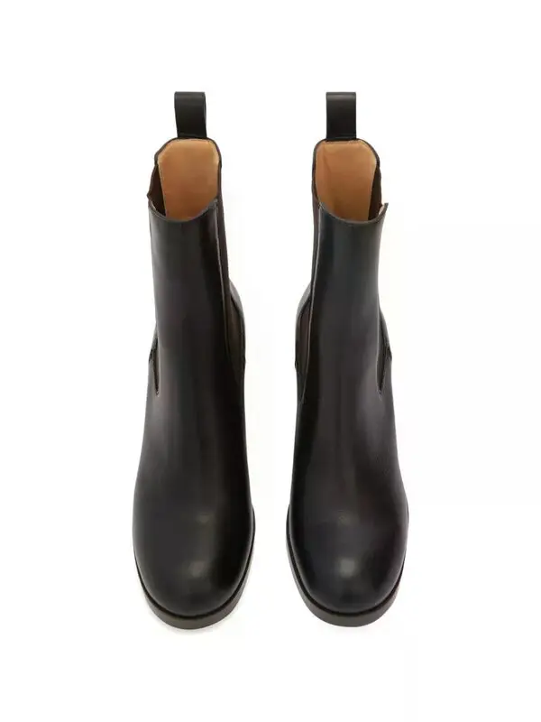 ODISSI Grace Stacked Heel Boots - Black