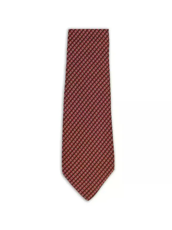 Saint Laurent Patterned Silk Tie