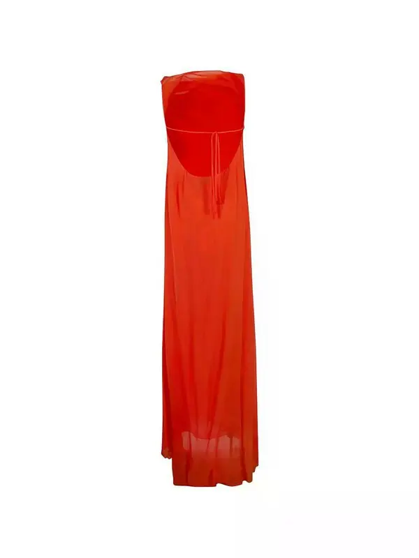Blumarine Cowl-neck Slit Maxi Dress