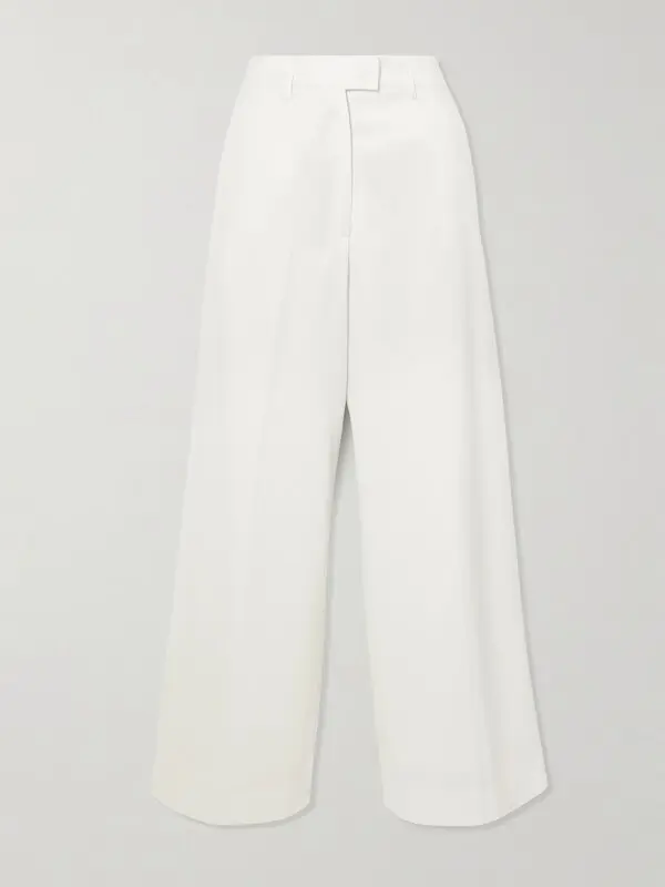 THE FRANKIE SHOP Brickell Twill Wide-leg Pants