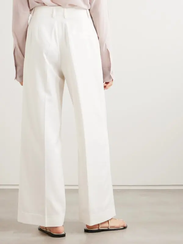 THE FRANKIE SHOP Brickell Twill Wide-leg Pants