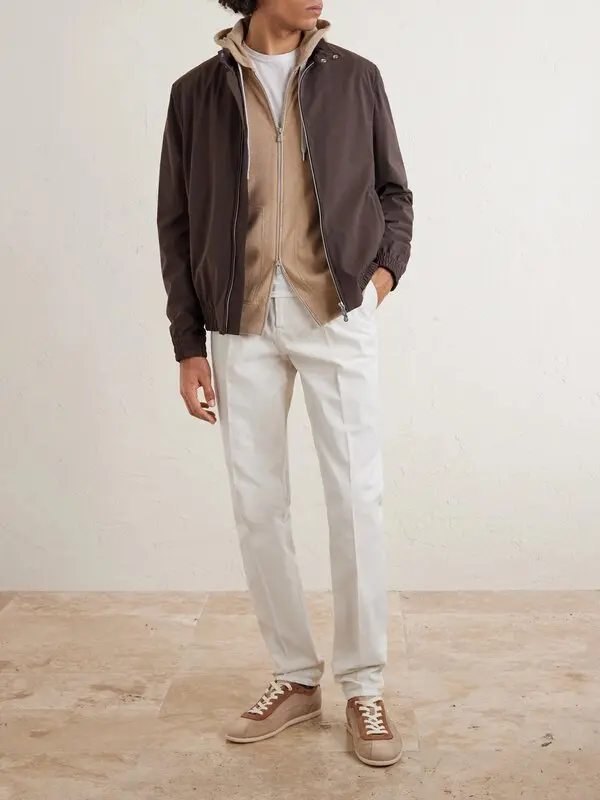 Brunello Cucinelli Cashmere Zip-up Hoodie - Neutrals