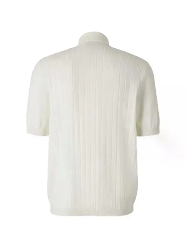 Brunello Cucinelli Ribbed Button Shirt - Neutrals