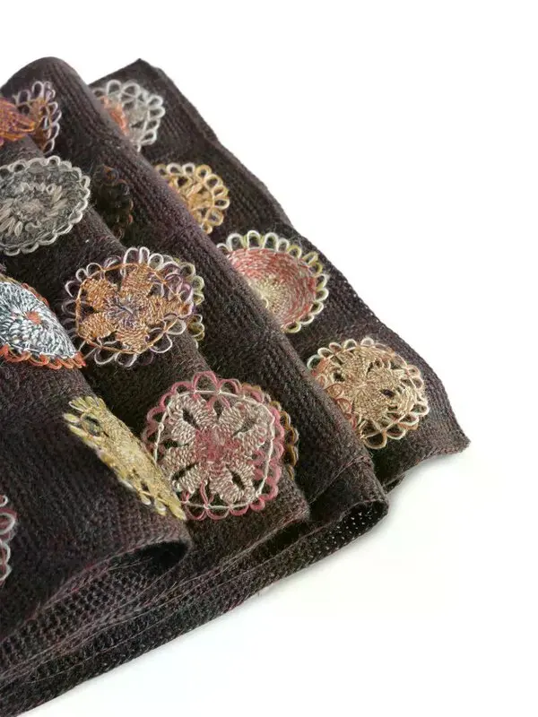 SOPHIE DIGARD Floral Wool Scarf