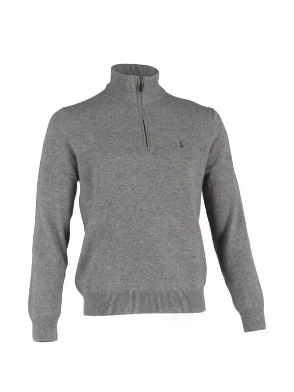 Ralph Lauren High Neck Half-zip Sweater - Grey