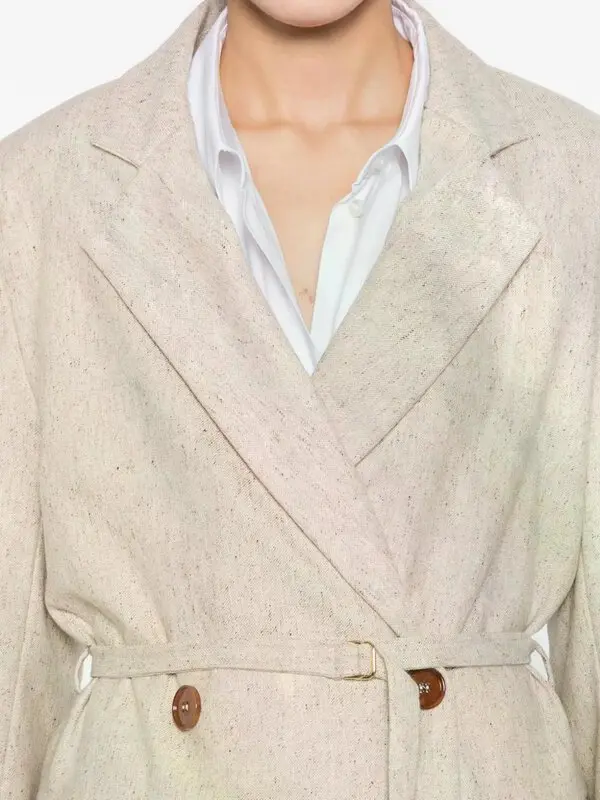 Erika Cavallini Belted Double-breasted Blazer