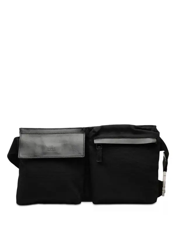 Gucci Nylon Double Pocket Belt Bag