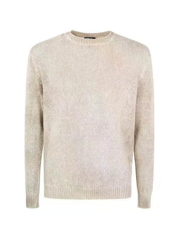 Avant Toi Crew-neck Sweater - Neutrals