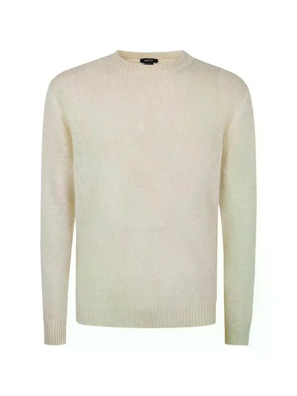 Avant Toi Crew Neck Sweater - Neutrals