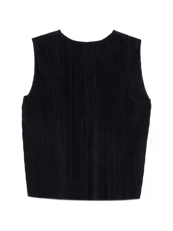Issey Miyake Pleated Buttoned Vest