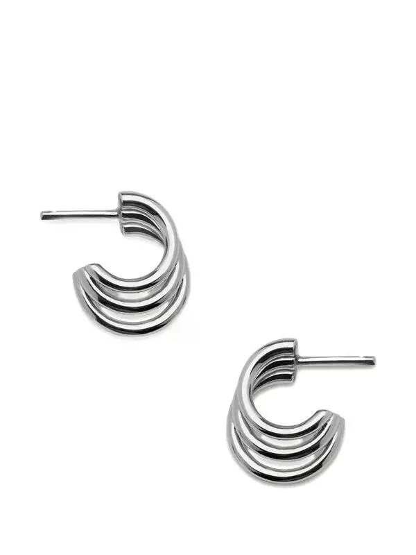 SHAUN LEANE Bound Hoop Earrings - Silver