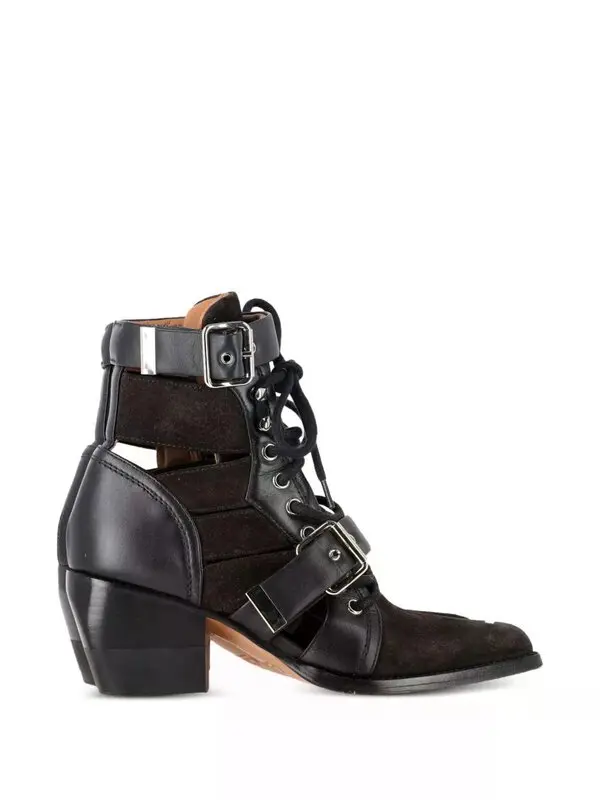 Chloé Rylee Cut-out Boots - Black