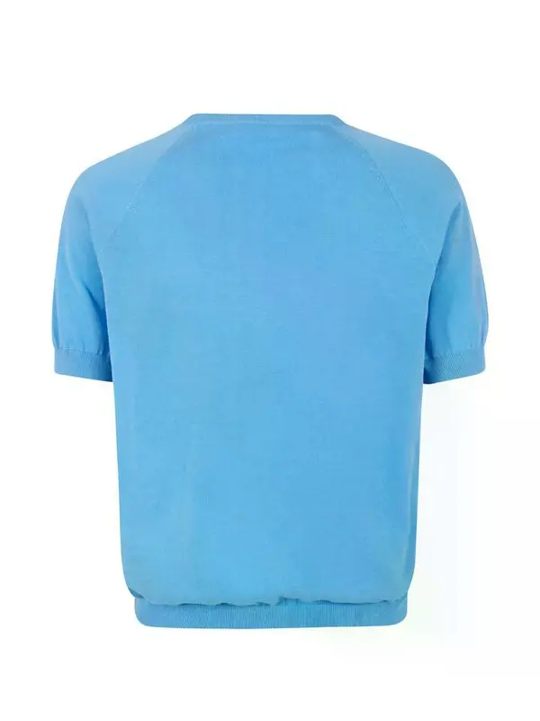 Aspesi Ribbed Short-sleeve T-shirt - Blue