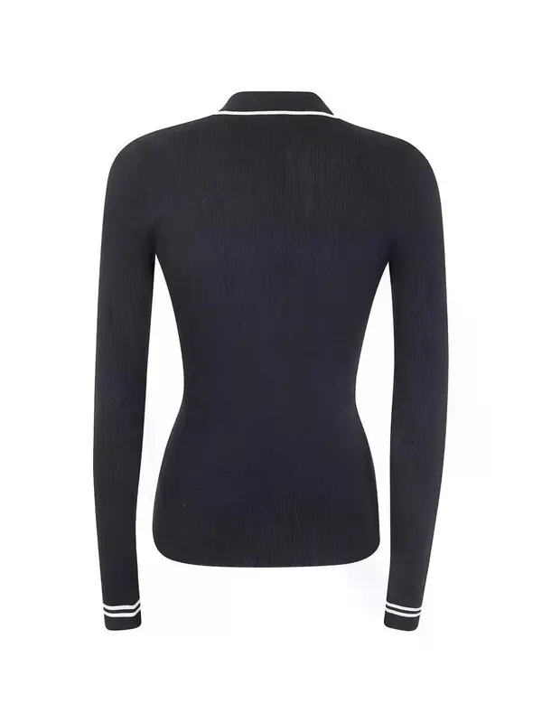 Aspesi Ribbed-trim Polo Top