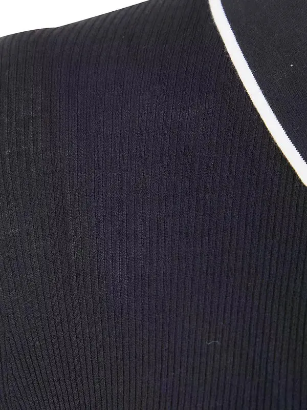 Aspesi Ribbed-trim Polo Top
