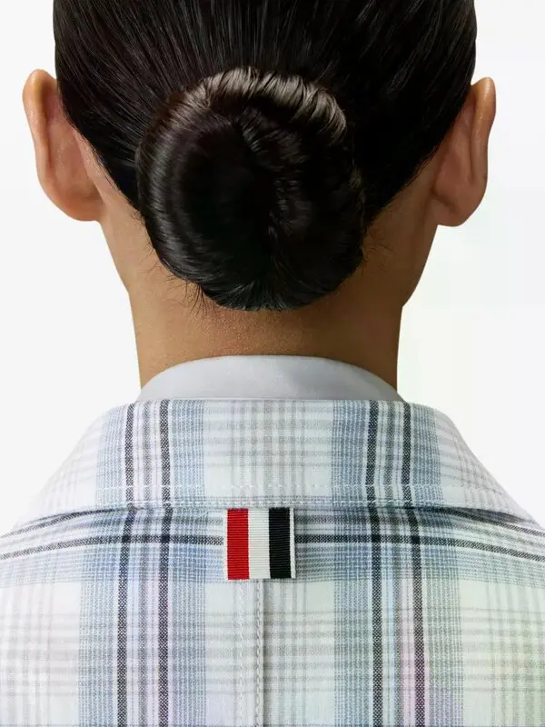 Thom Browne Plaid Single-breasted Blazer