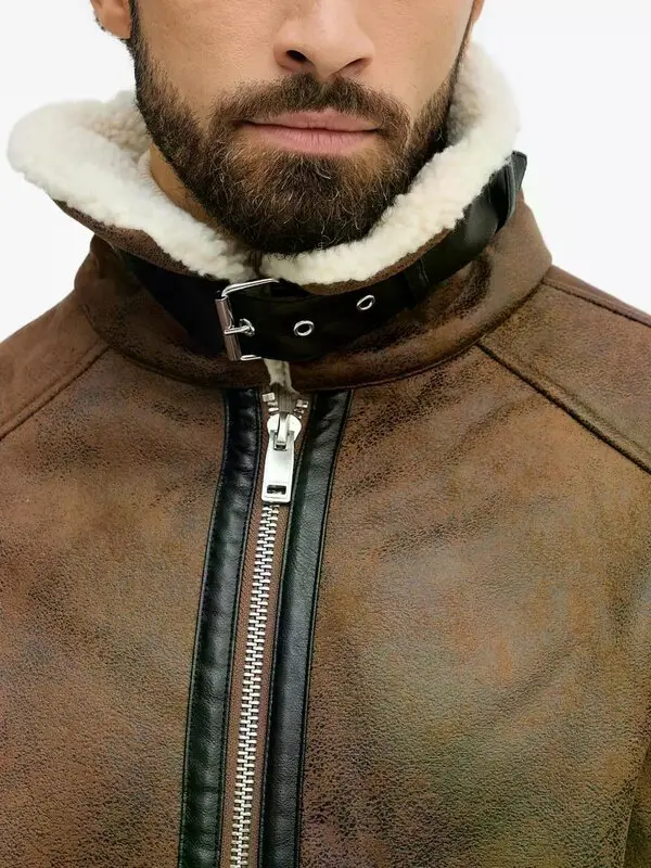 LINDBERGH Shearling-trim Jacket