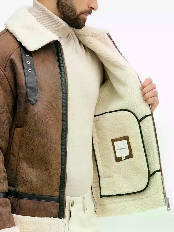 LINDBERGH Shearling-trim Jacket